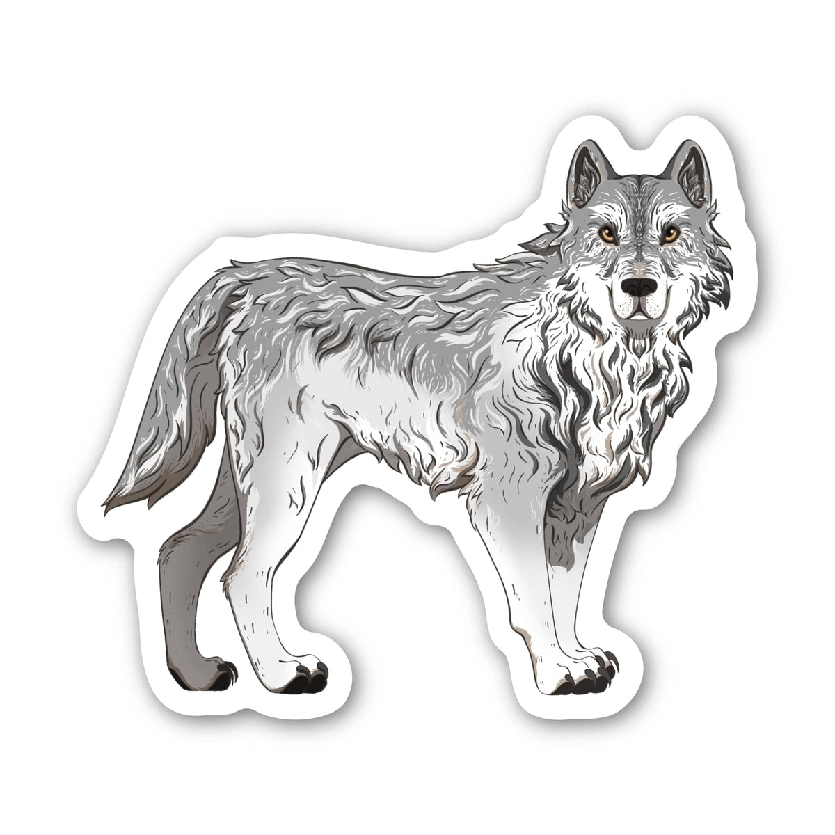 Gray Wolf Sticker – Big Moods