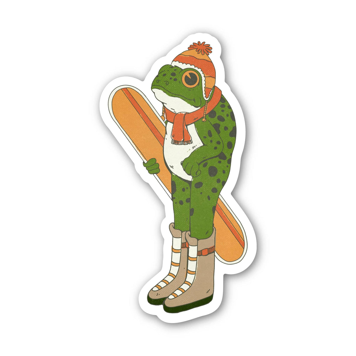 Frog Snowboard Sticker – Big Moods