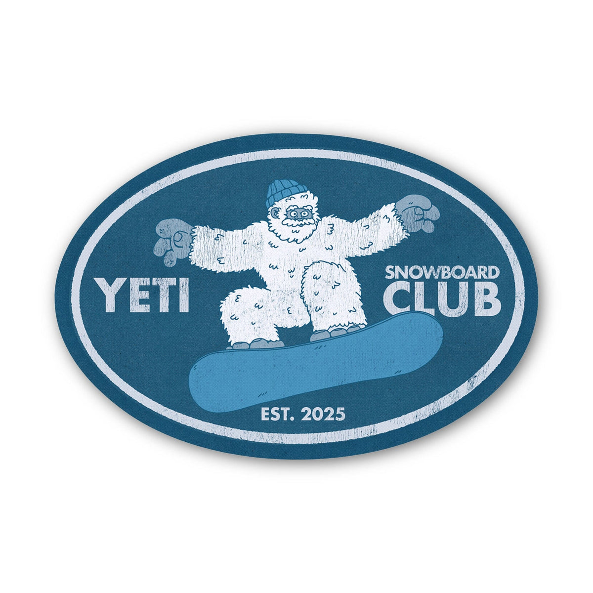 Yeti Snowboard Club Sticker – Big Moods
