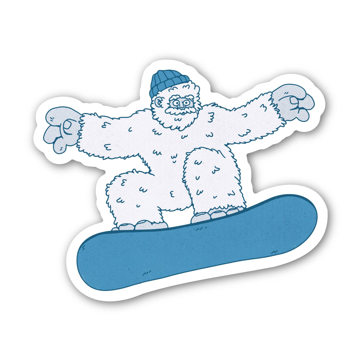 Yeti Snowboarding Sticker – Big Moods
