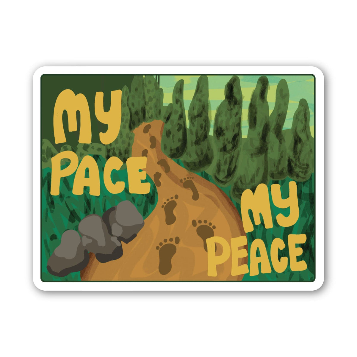 My Pace, My Peace Sticker – Big Moods
