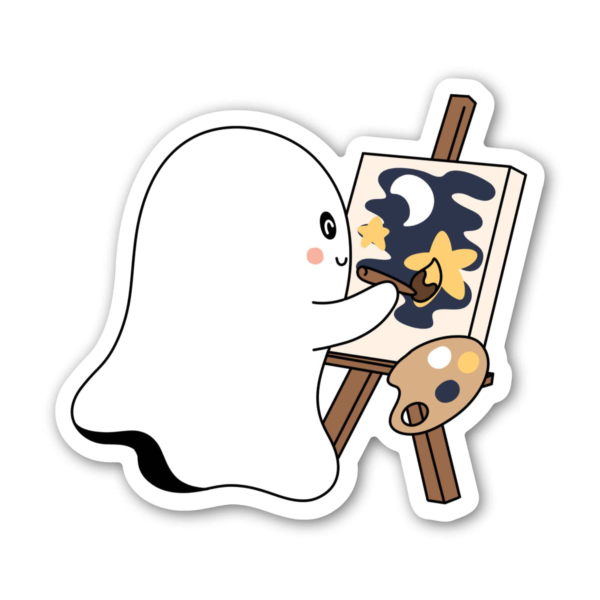 Ghost Painting Art Sticker – Big Moods