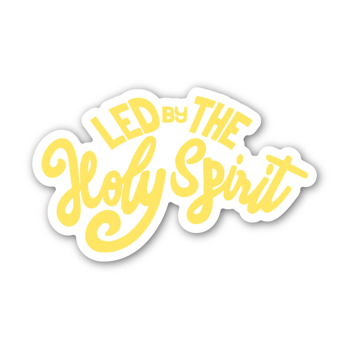 Led By The Holy Spirit Text Faith Sticker – Big Moods