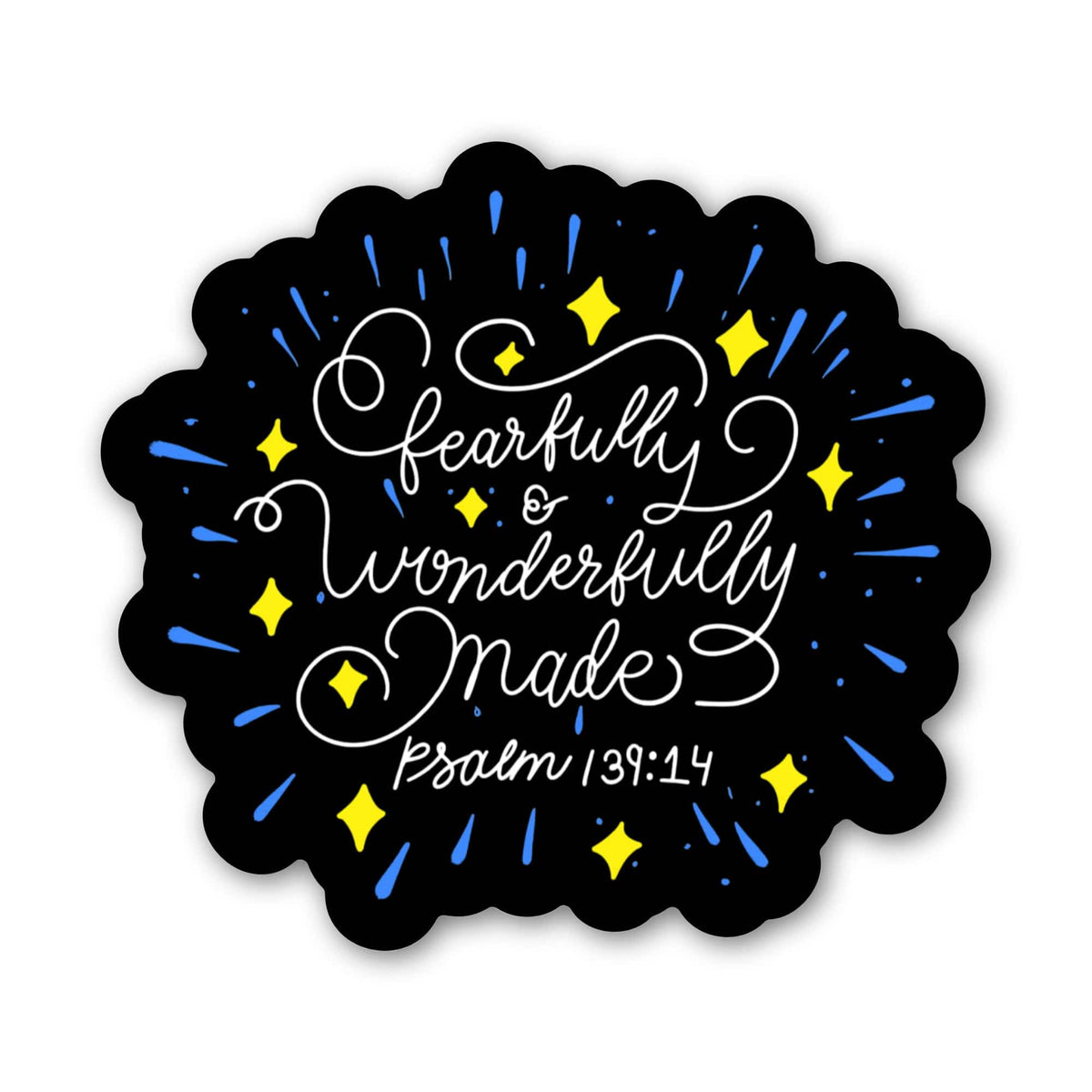 Fearfully & Wonderfully Made Psalm 139:14 Faith Sticker – Big Moods
