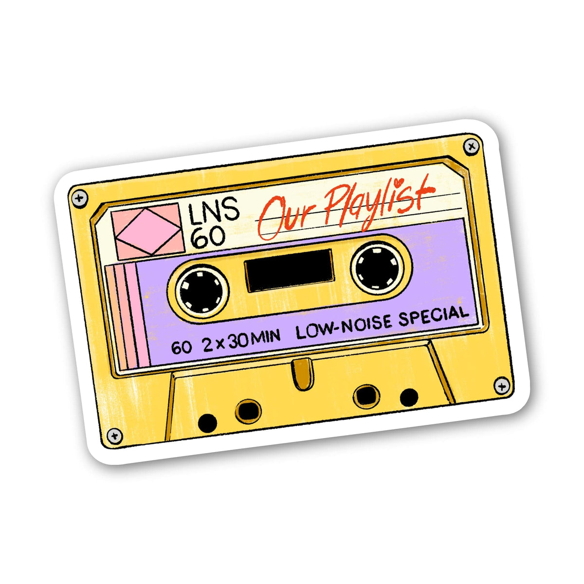 Our Playlist Cassette Tape Sticker – Big Moods