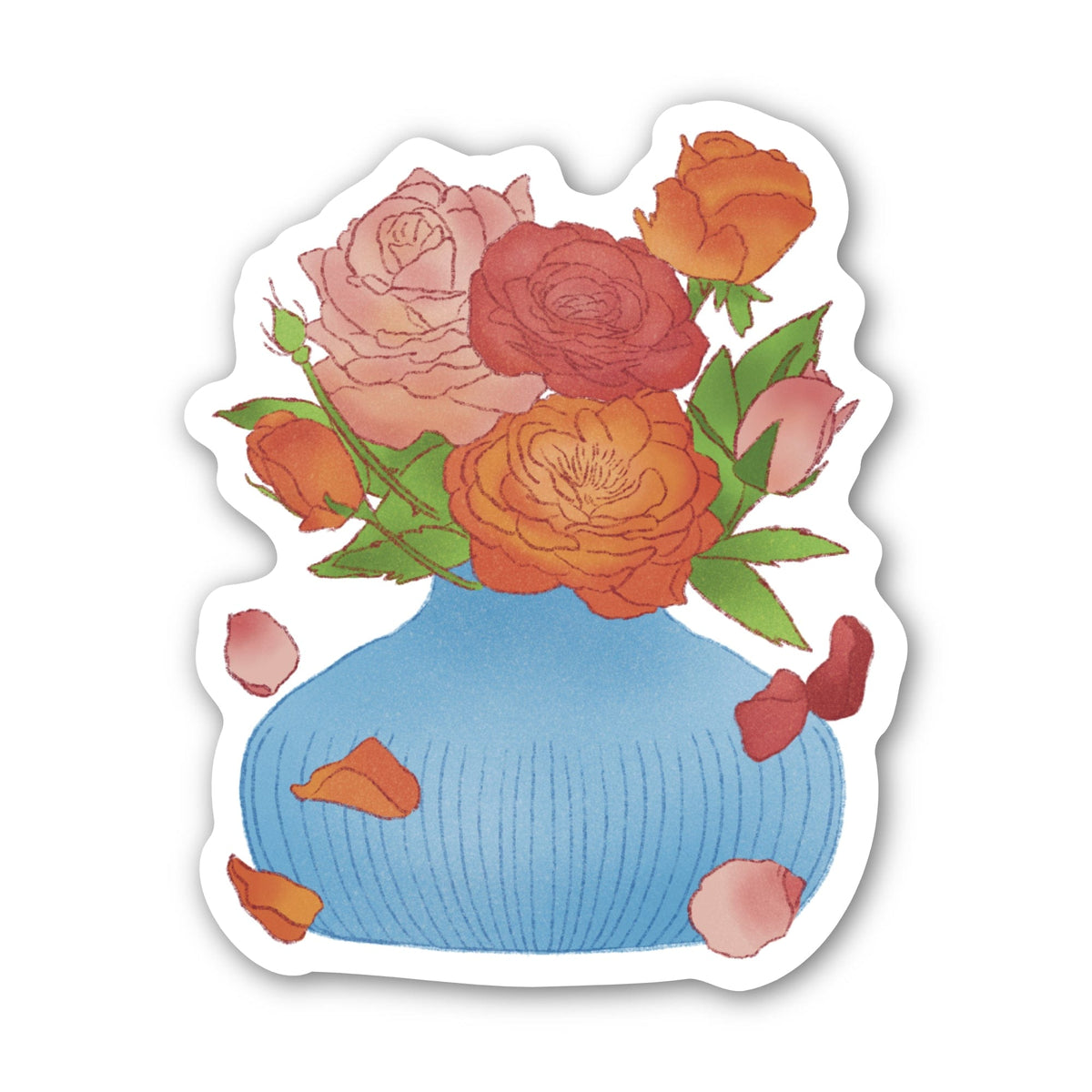 Flower Vase Sticker – Big Moods