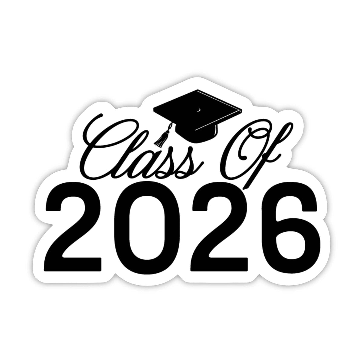 Class of 2026 Cursive Graduation Sticker – Big Moods