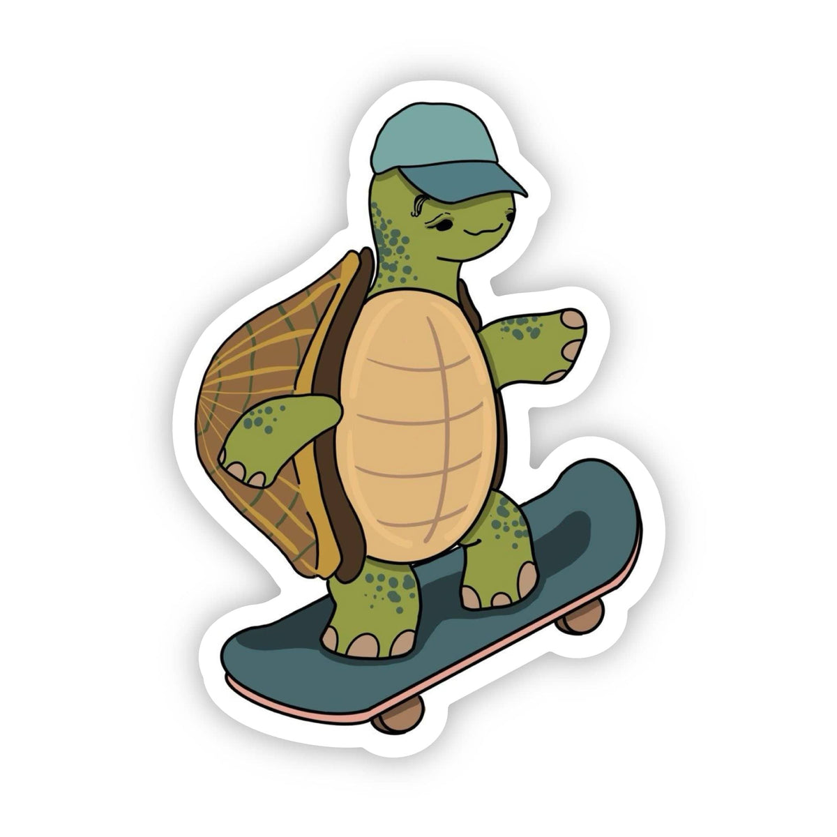 Turtle Skateboarding Sticker – Big Moods