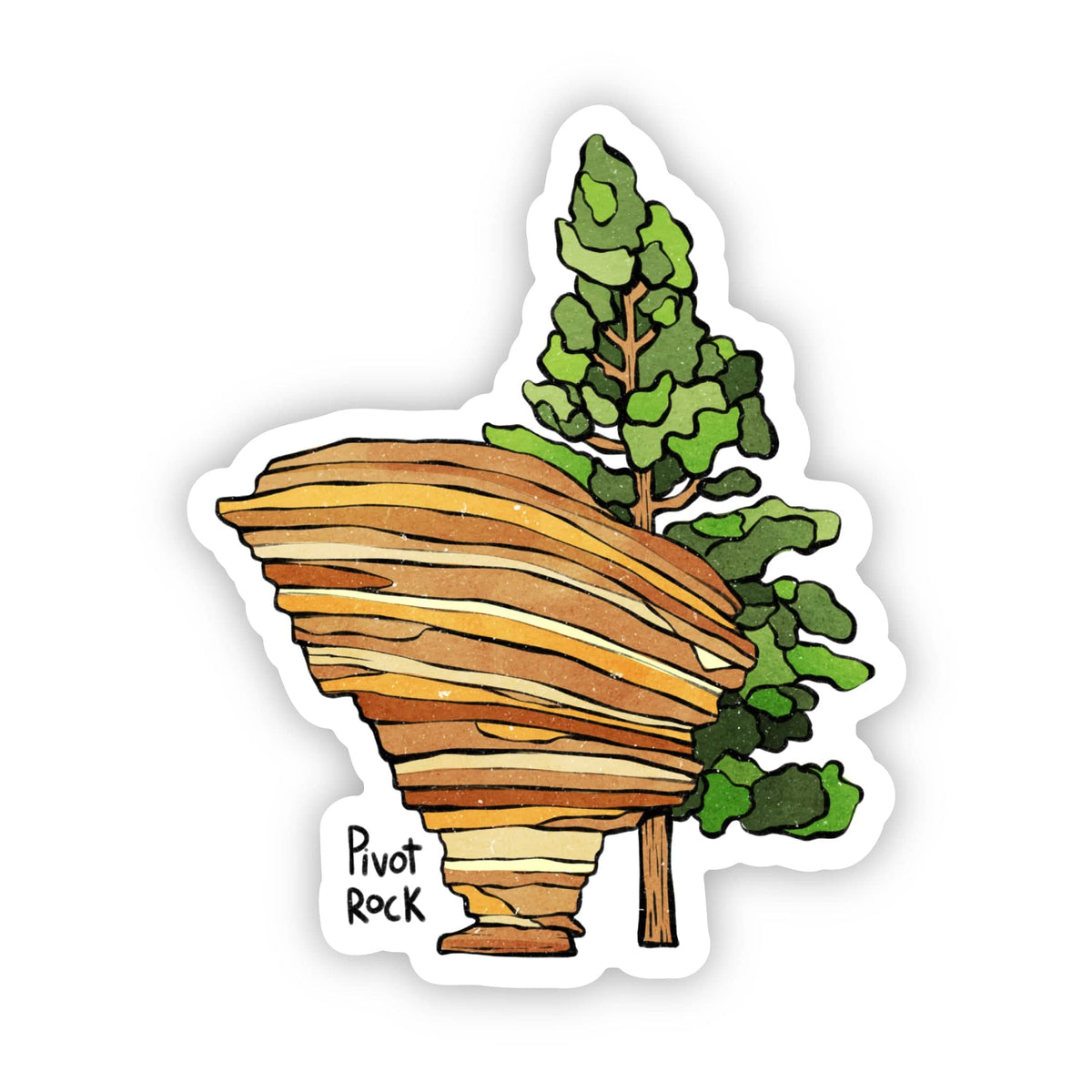 Pivot Rock Arkansas Sticker – Big Moods