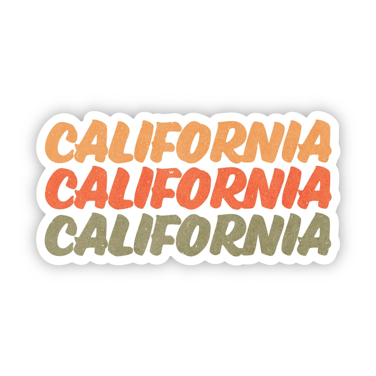 California Text Sticker – Big Moods