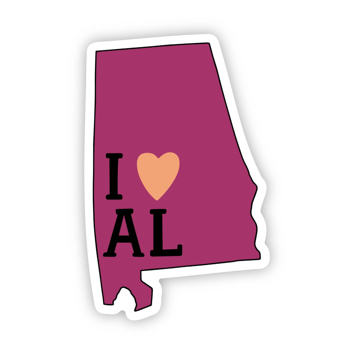 "I Love Alabama" Sticker – Big Moods
