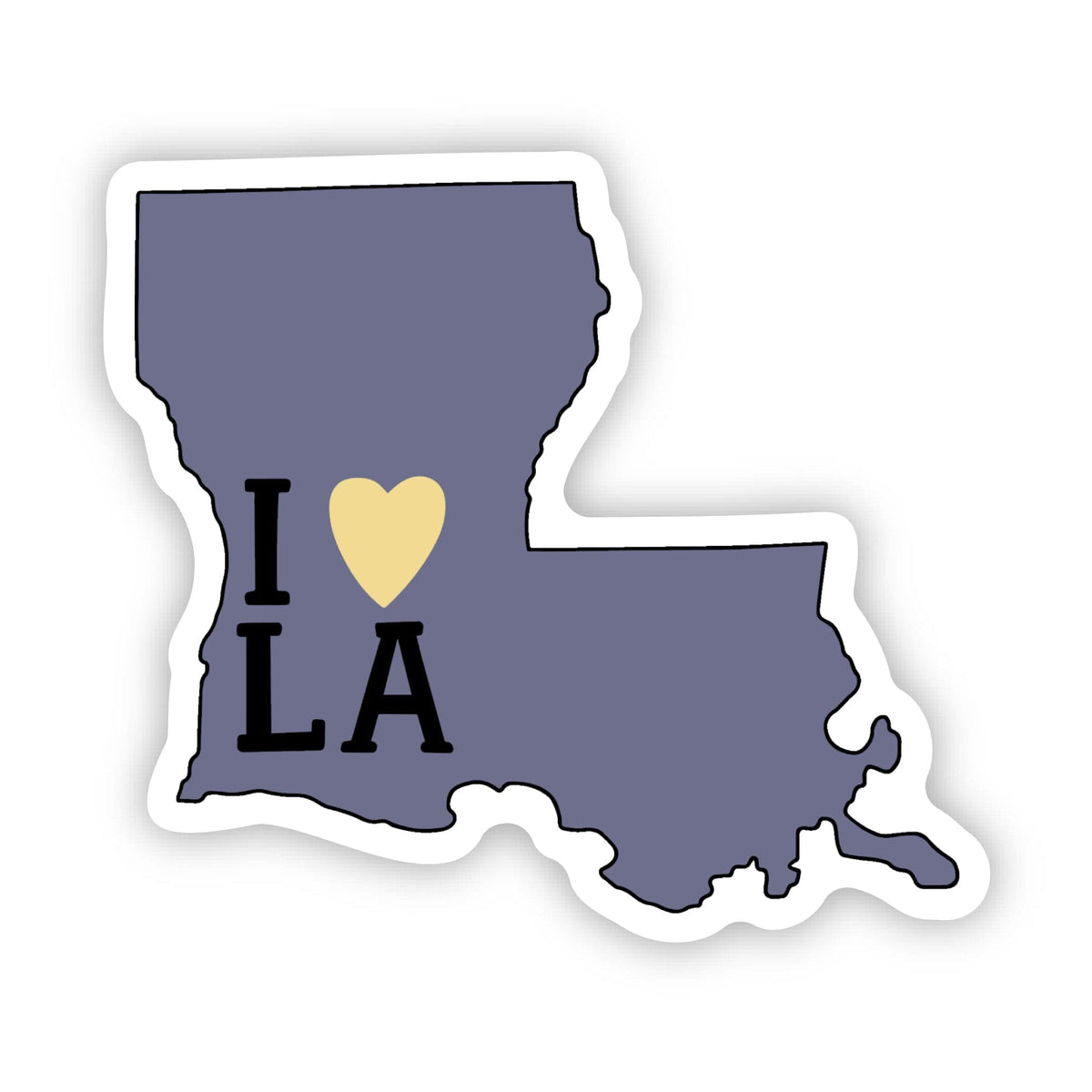 I Love Louisiana State Sticker – Big Moods
