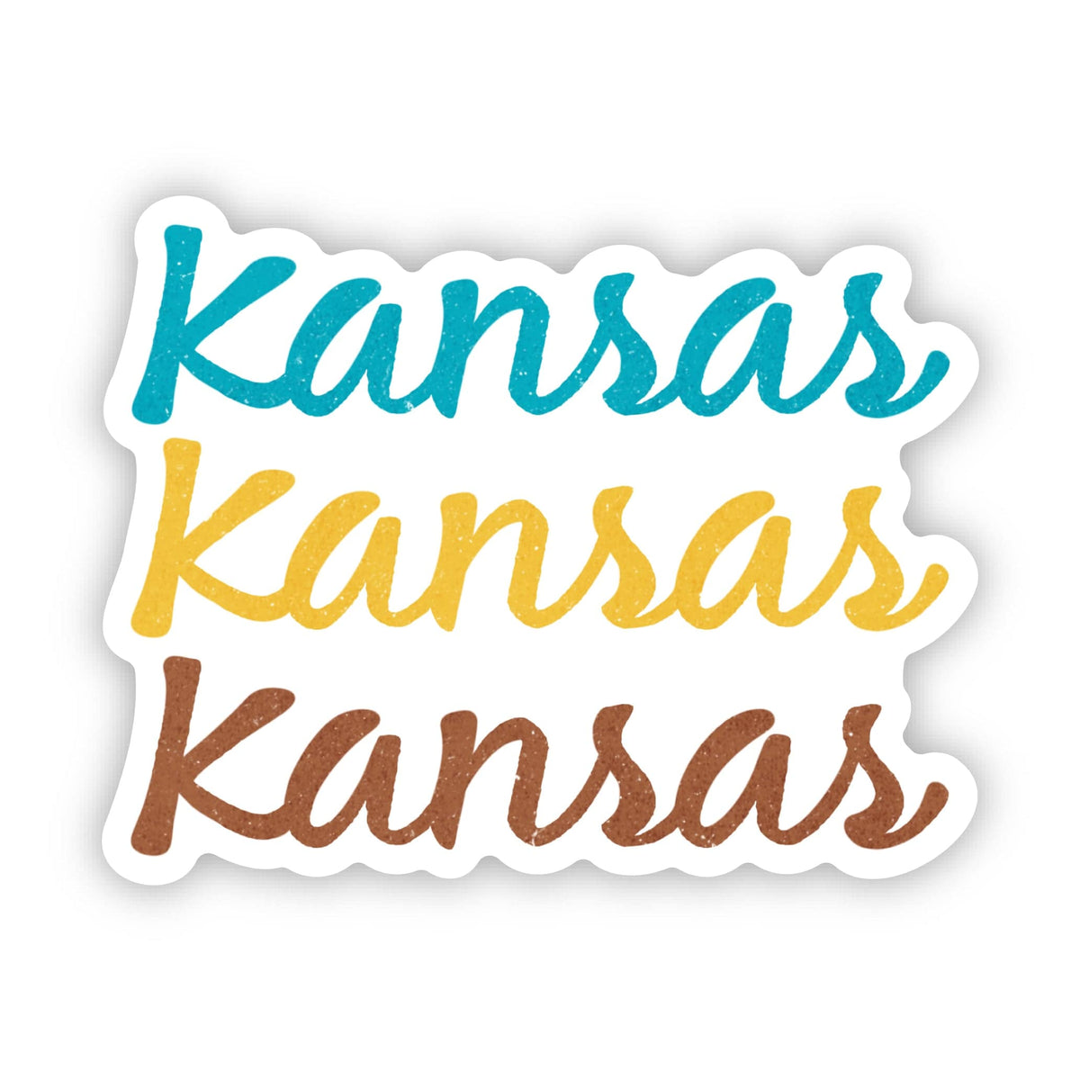 Kansas Text Sticker – Big Moods