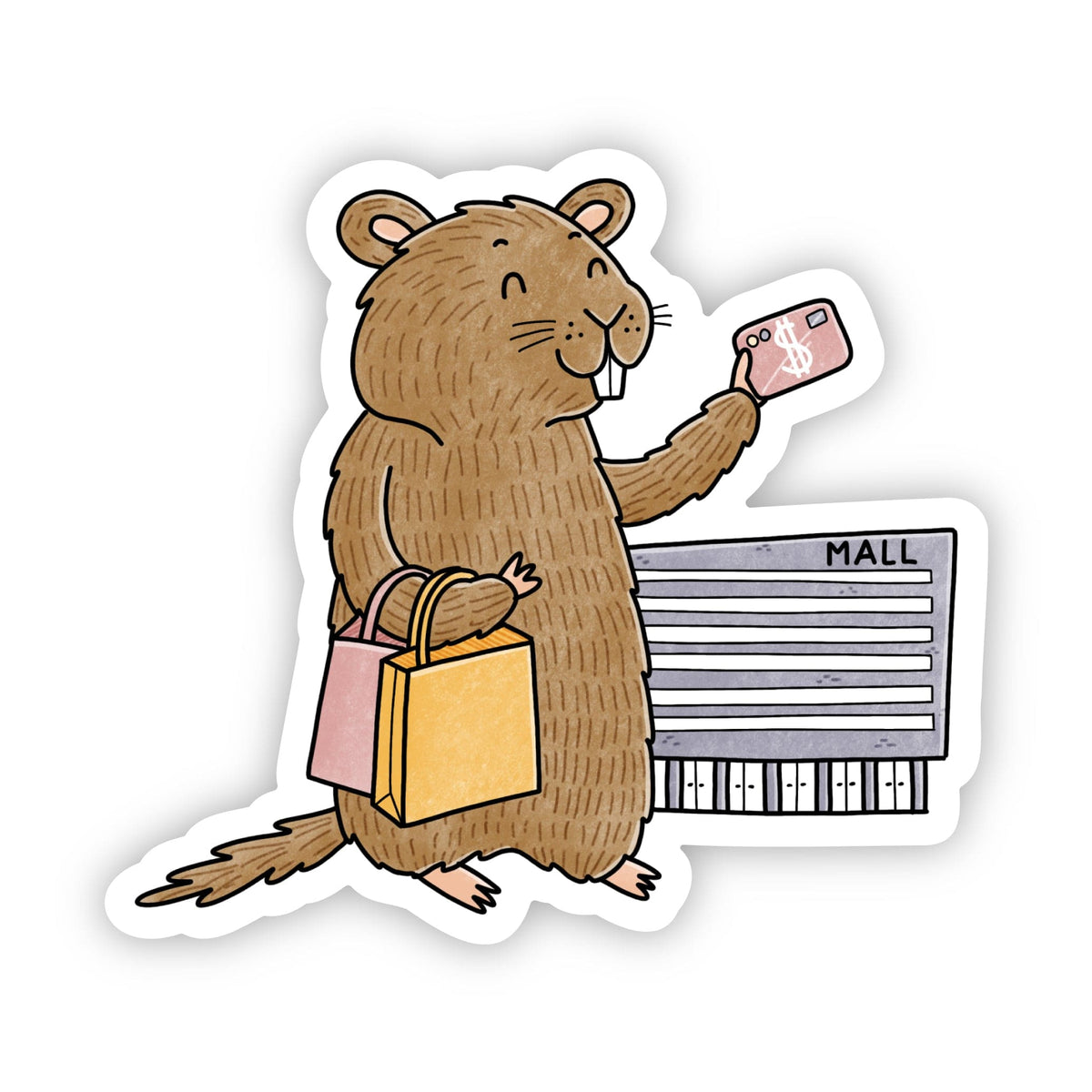 Gopher Goes Shopping Minnesota Sticker – Big Moods