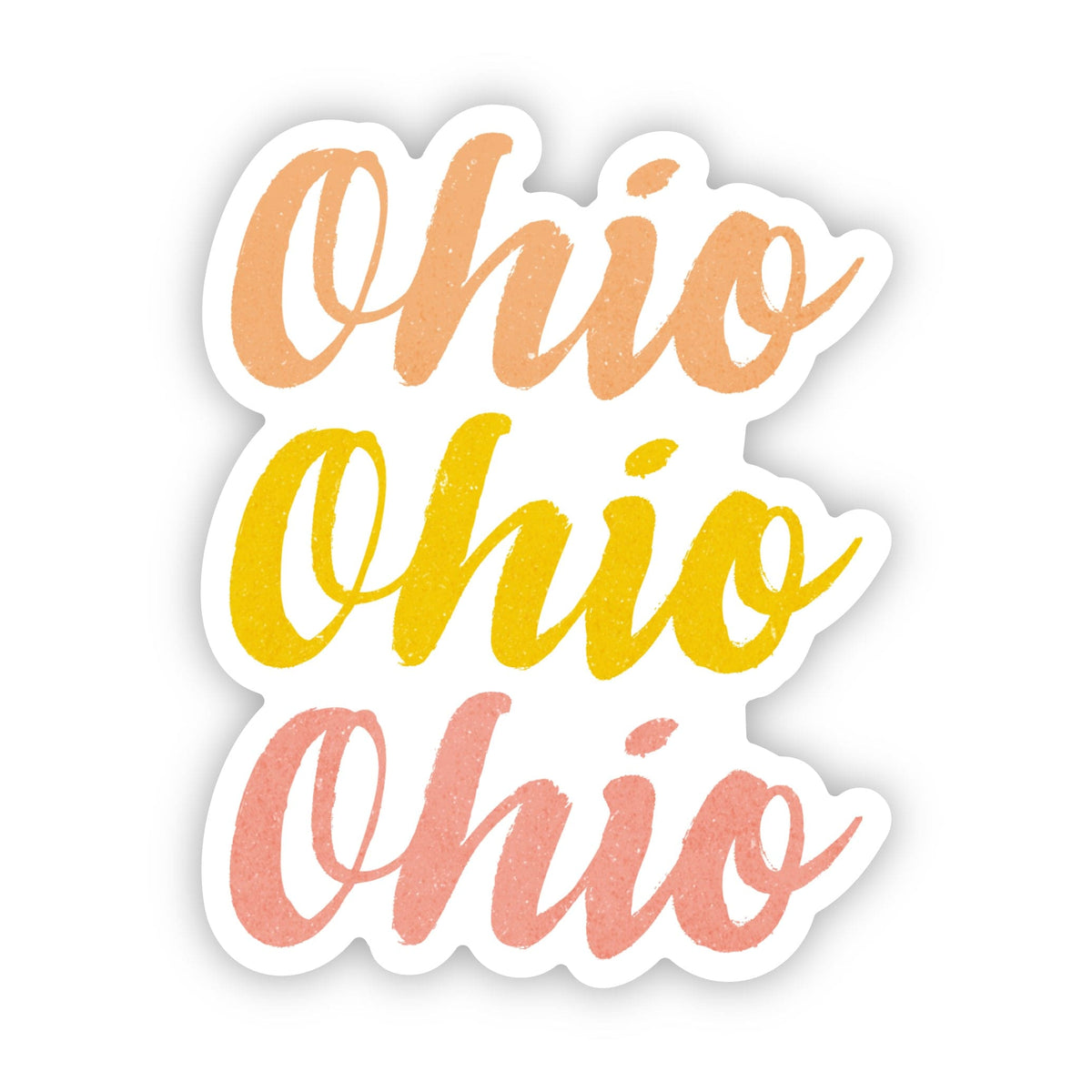 Ohio Text Sticker – Big Moods