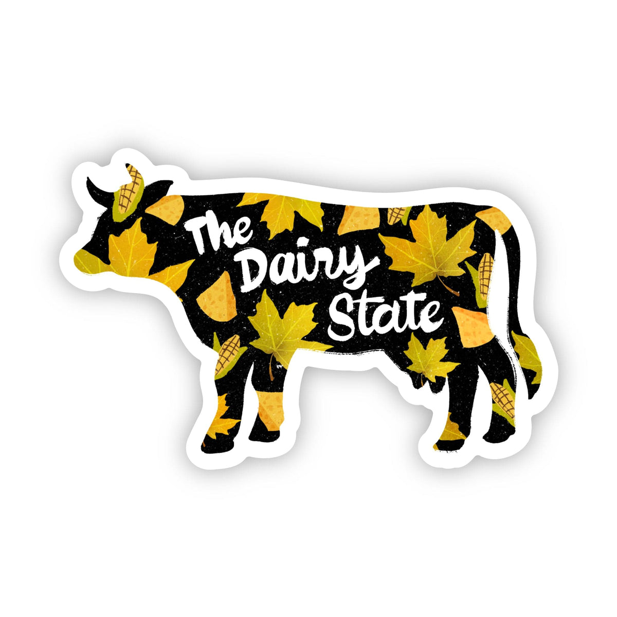 "The Dairy State" Wisconsin Cow Sticker – Big Moods