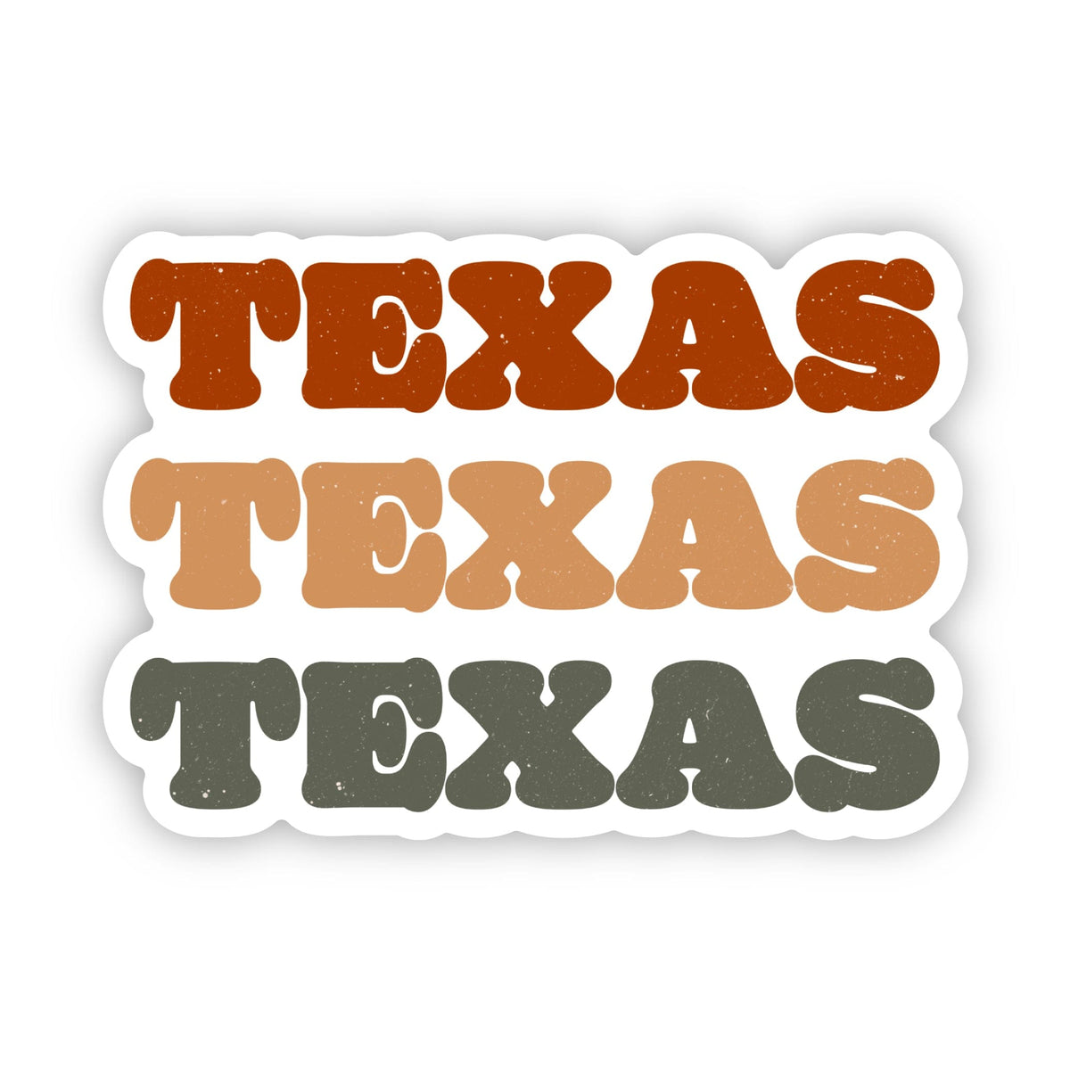Texas Text Sticker – Big Moods