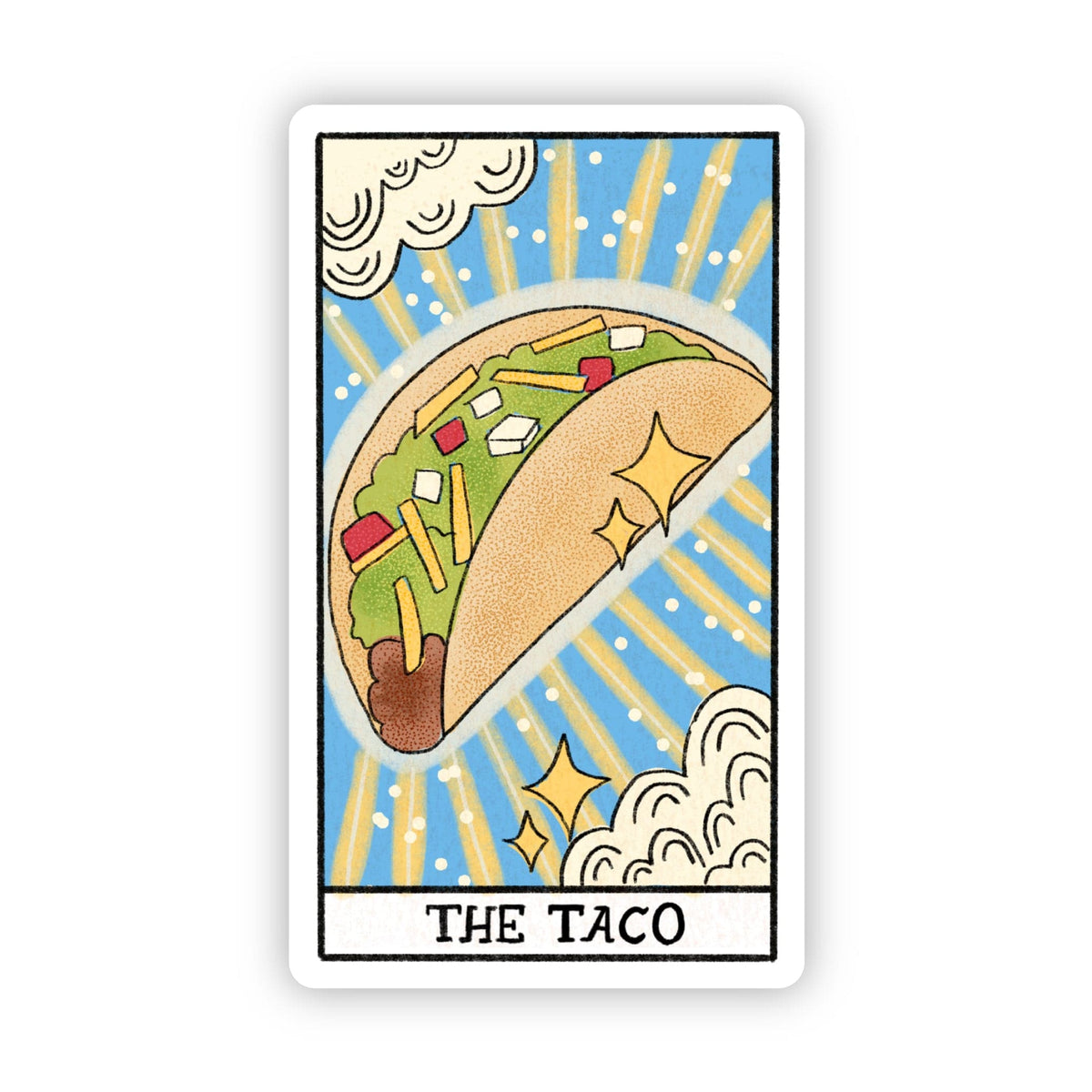 "The Taco" Tarot Card Sticker – Big Moods