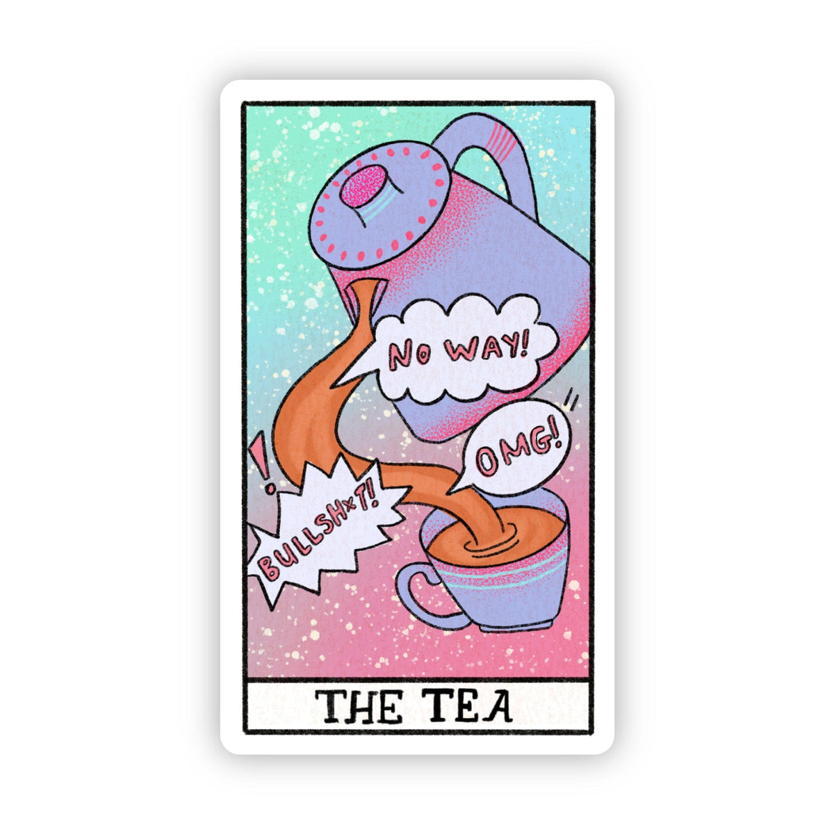 "The Tea" Tarot Card Sticker – Big Moods