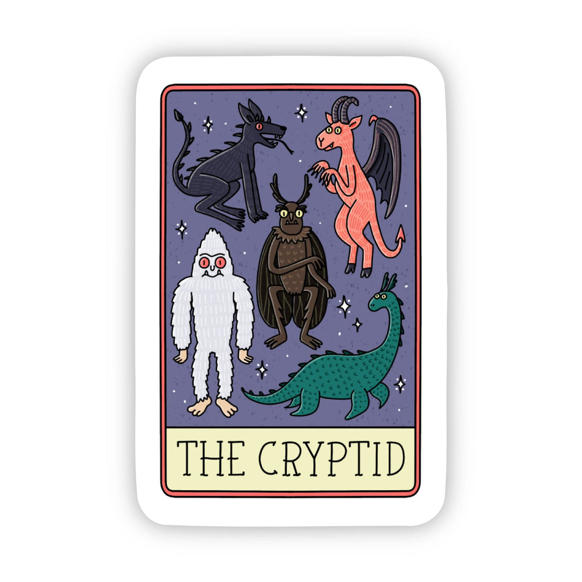 "The Cryptid" Tarot Card Sticker – Big Moods