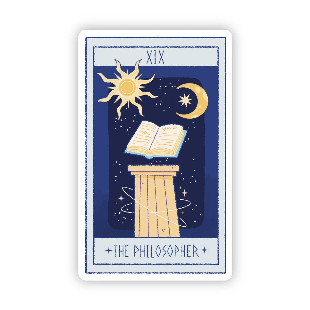 "The Philosopher" Tarot Card Sticker – Big Moods