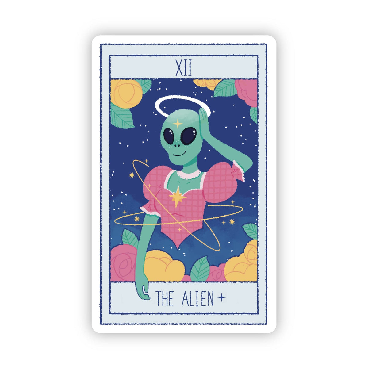 "The Alien" Funny Tarot Card Sticker – Big Moods