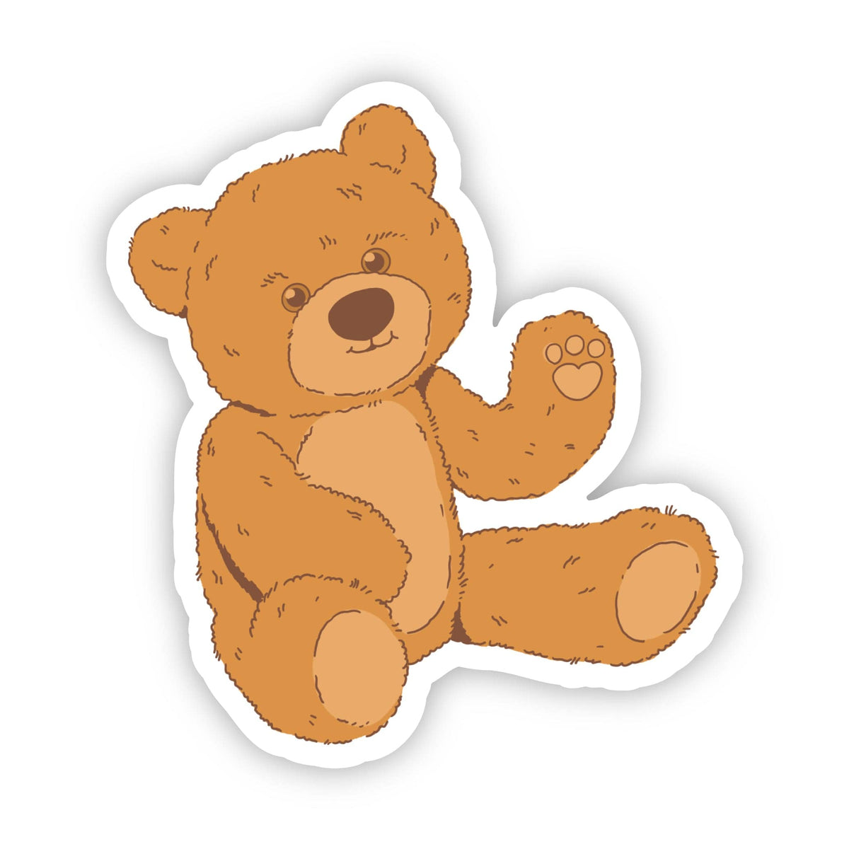 Bear Waving Sticker – Big Moods