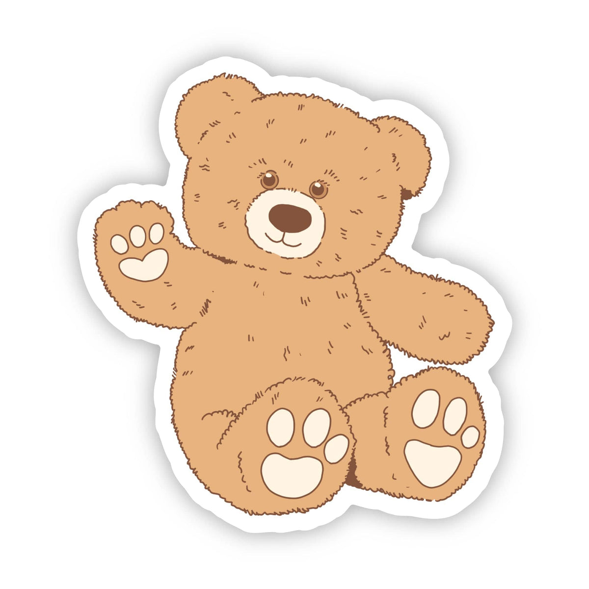 Cute Stuffed Bear Sticker – Big Moods