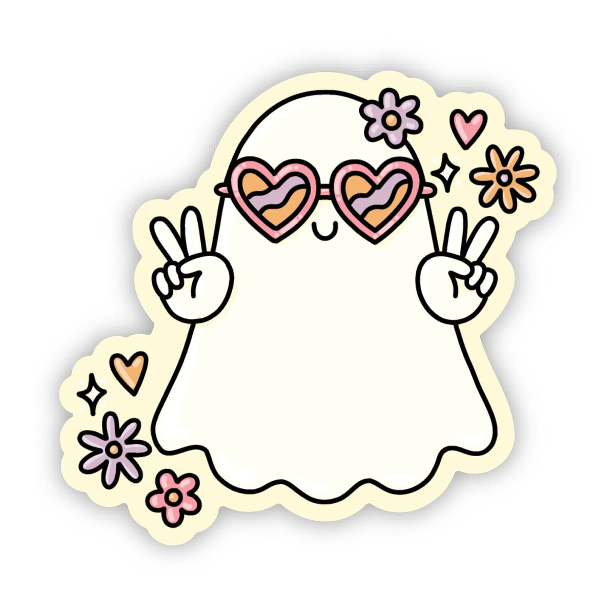 Groovy Ghost Halloween Sticker – Big Moods