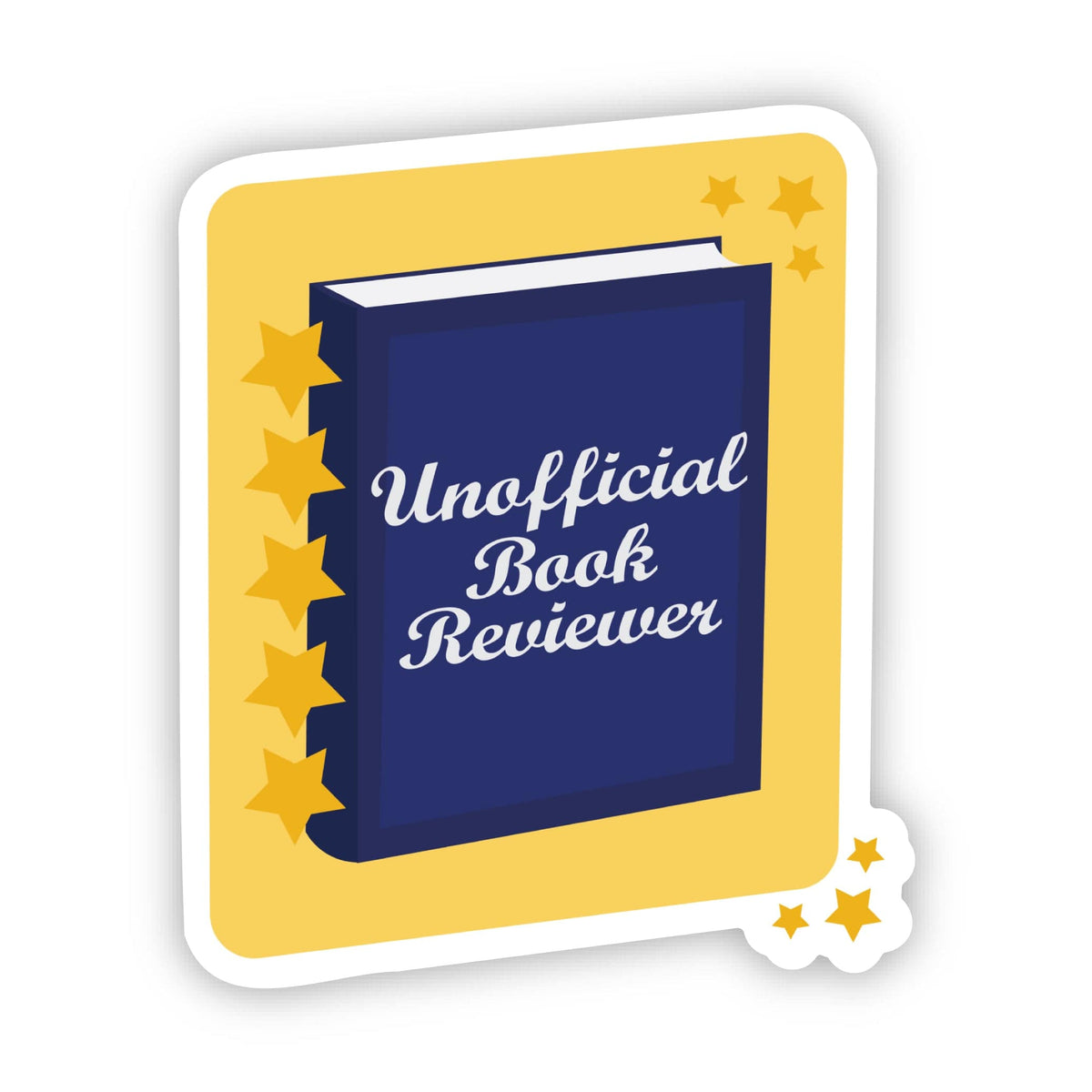"Unofficial Book Reviewer" Sticker – Big Moods