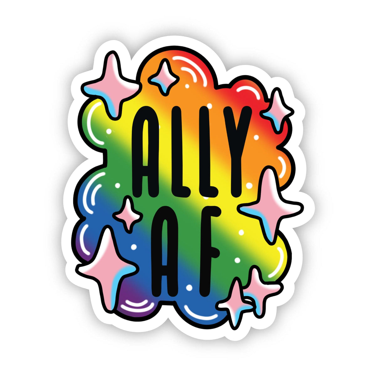 Ally AF Pride Sticker – Big Moods