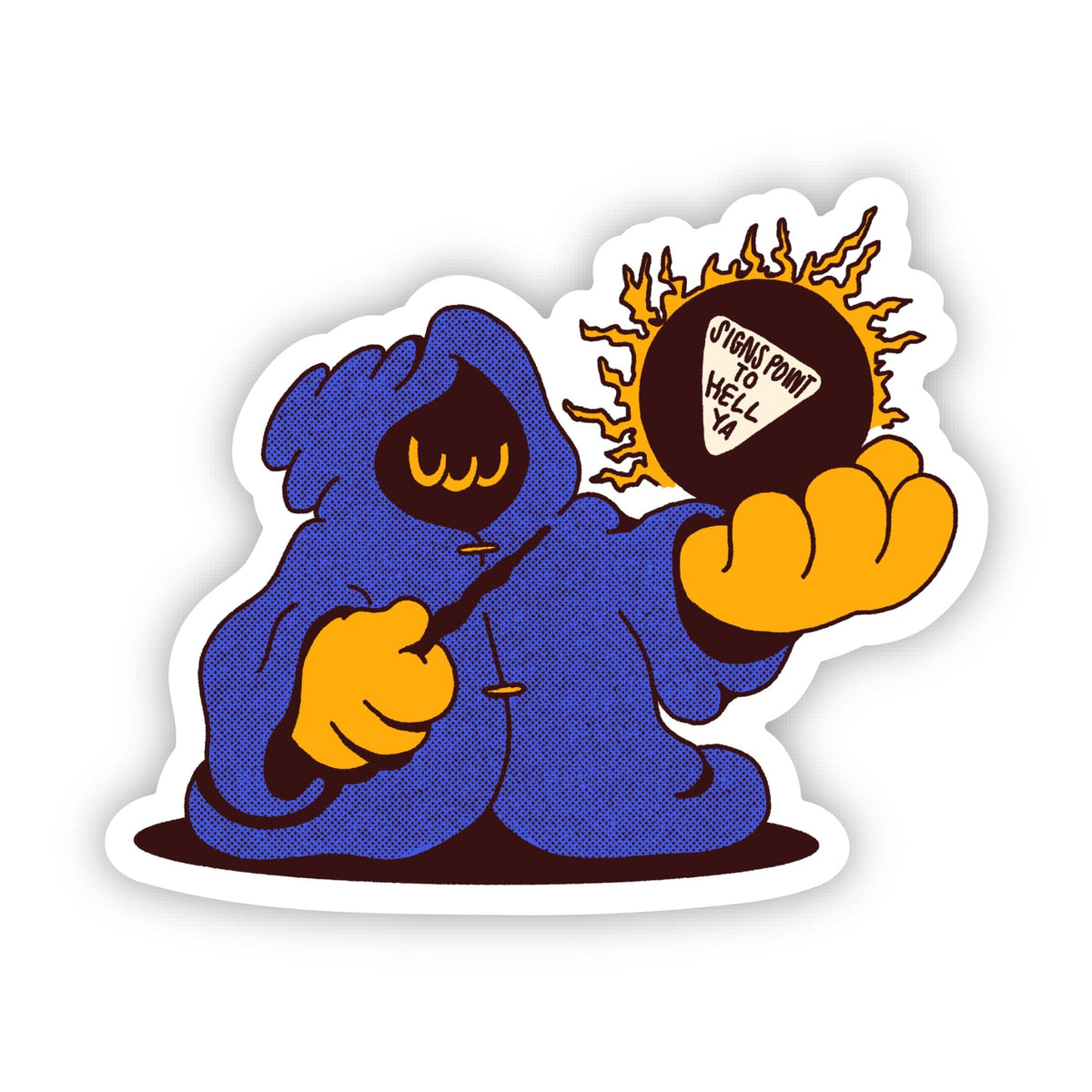 Wizard Magic Eight Ball Sticker – Big Moods