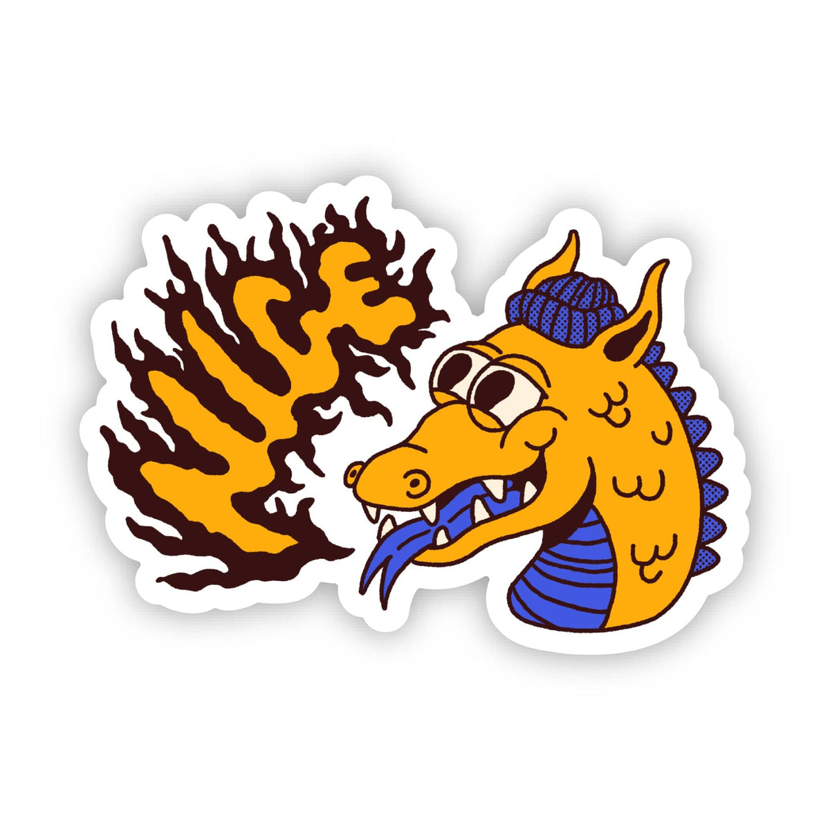 "Nice" Dragon Beanie Sticker – Big Moods
