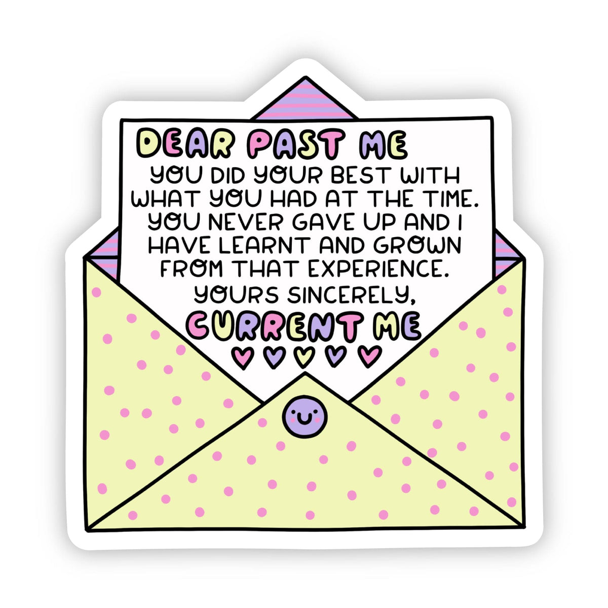 "Dear Past Me" Sticker – Big Moods