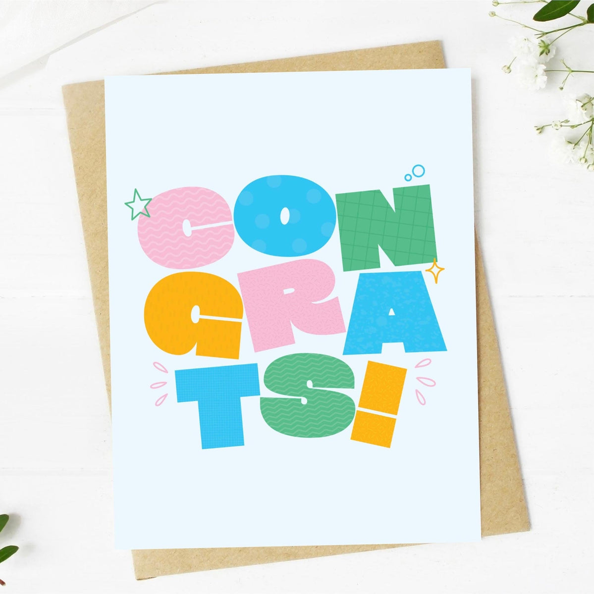 "CONGRATS!" Greeting Card – Big Moods