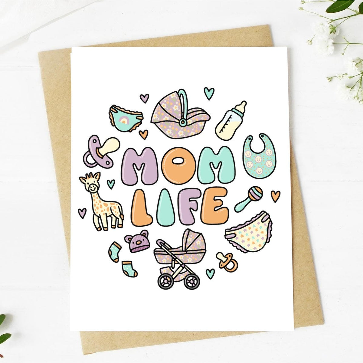 "Mom Life" Modern Mother Card – Big Moods