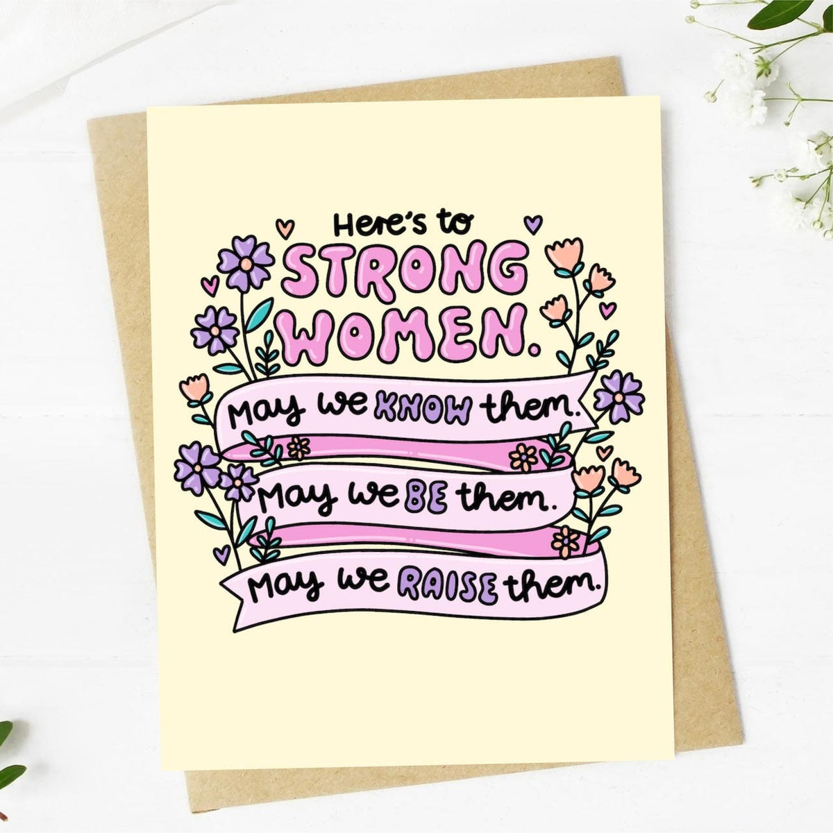 "Here's to Strong Women" Greeting Card – Big Moods