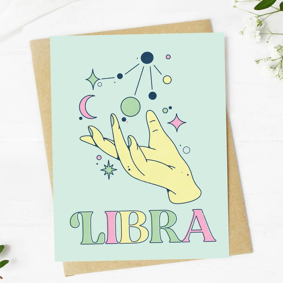 Libra Zodiac Greeting Card – Big Moods