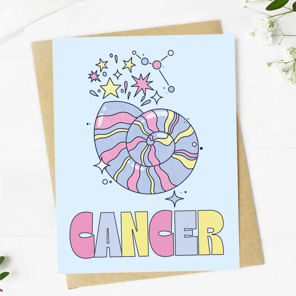 Cancer Zodiac Greeting Card – Big Moods