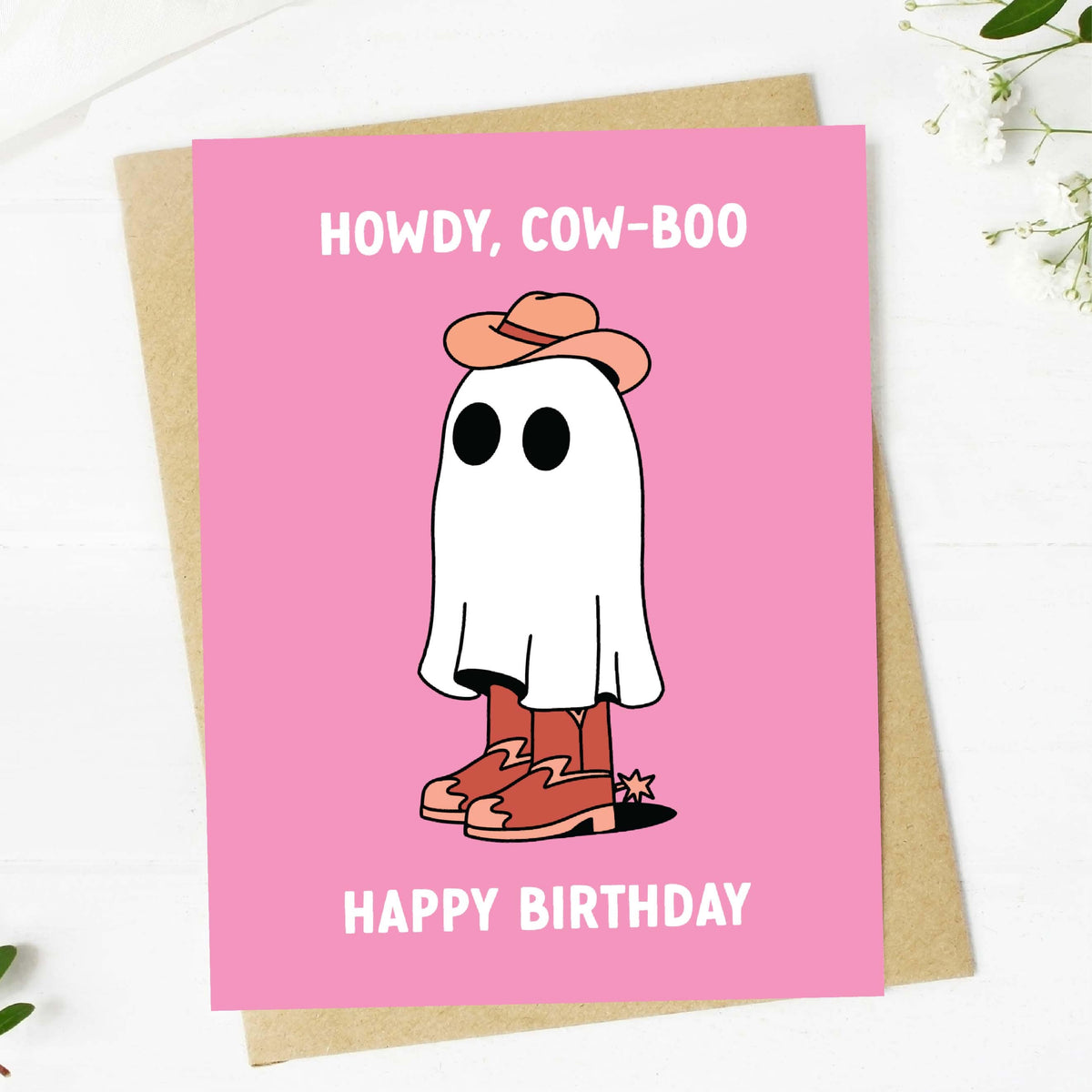 Howdy, Cow-Boo Happy Birthday Halloween Card – Big Moods