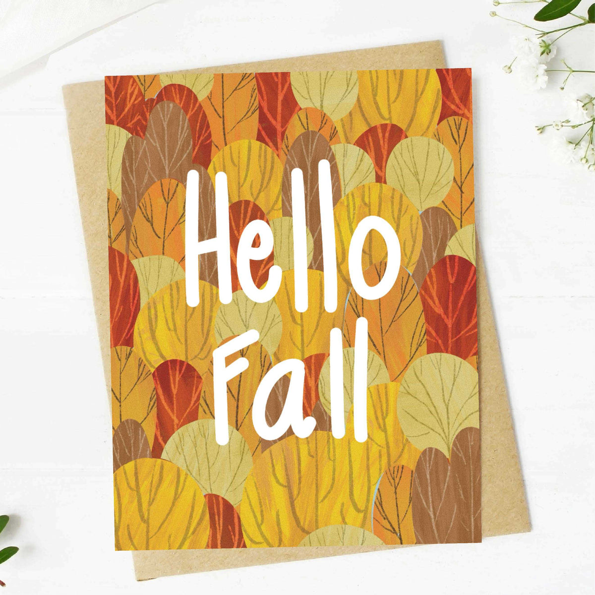 "Hello Fall" Greeting Card – Big Moods