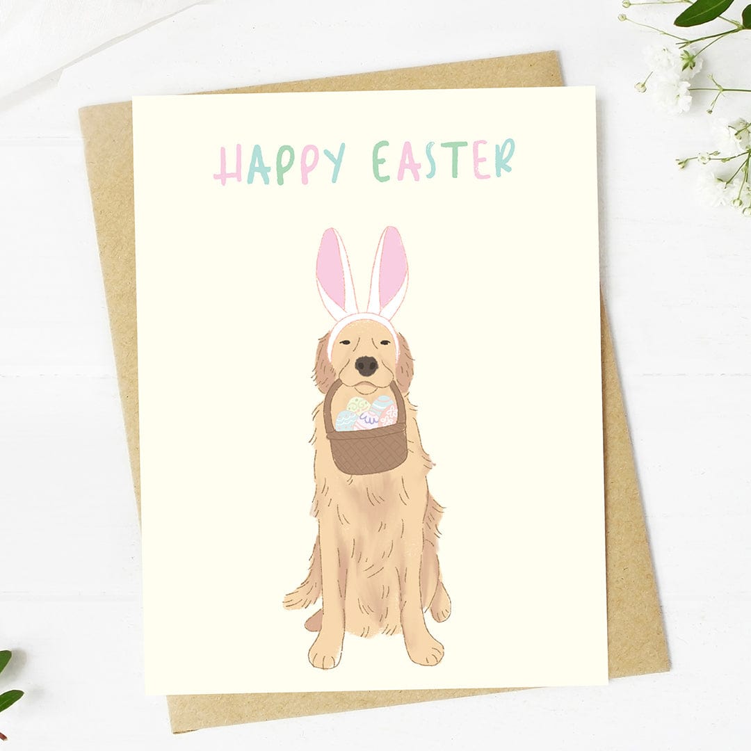 Happy Easter Dog In Bunny Ears & Basket Card – Big Moods