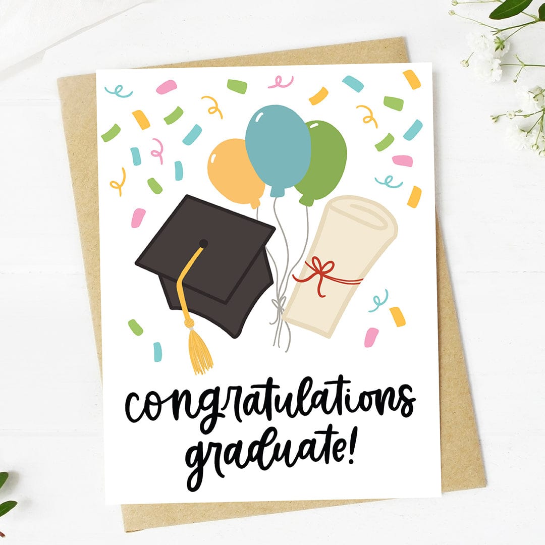 "Congratulations graduate!" Graduation Celebration Card – Big Moods