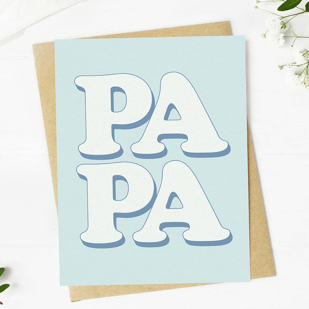 Papa Text Greeting Card – Big Moods