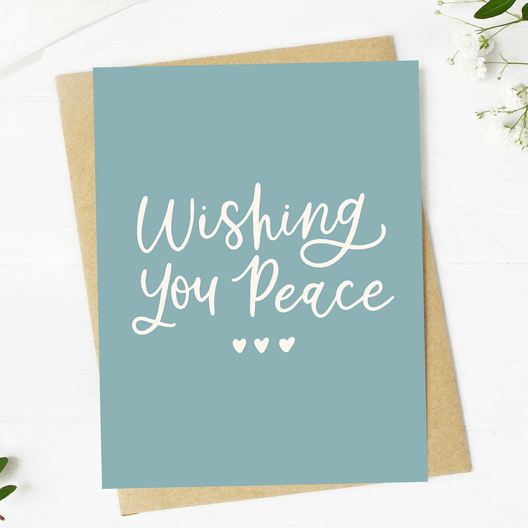 "Wishing you peace" Sympathy Card – Big Moods