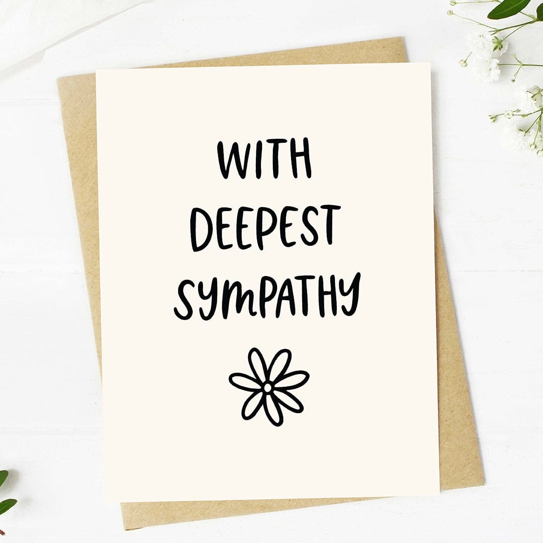 "With deepest sympathy" Greeting Card – Big Moods