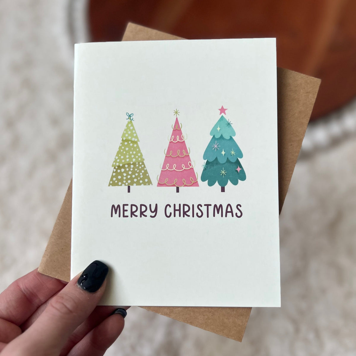 "Merry Christmas" Christmas Trees Card – Big Moods