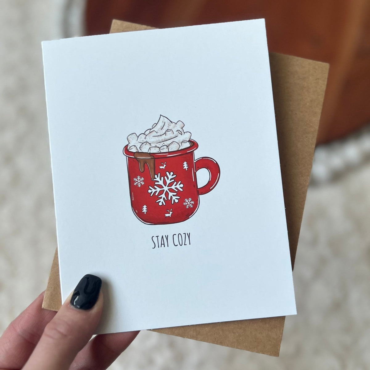 Stay Cozy Mug Holiday Greeting Card – Big Moods