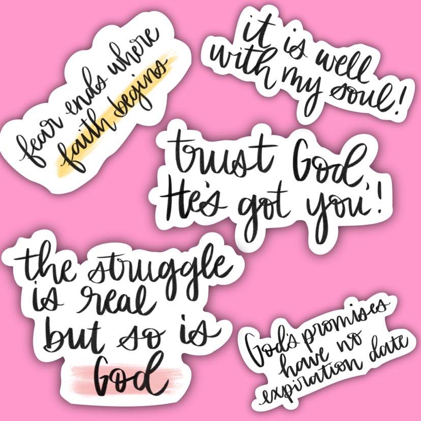 Faith Stickers - 5 Pack – Big Moods
