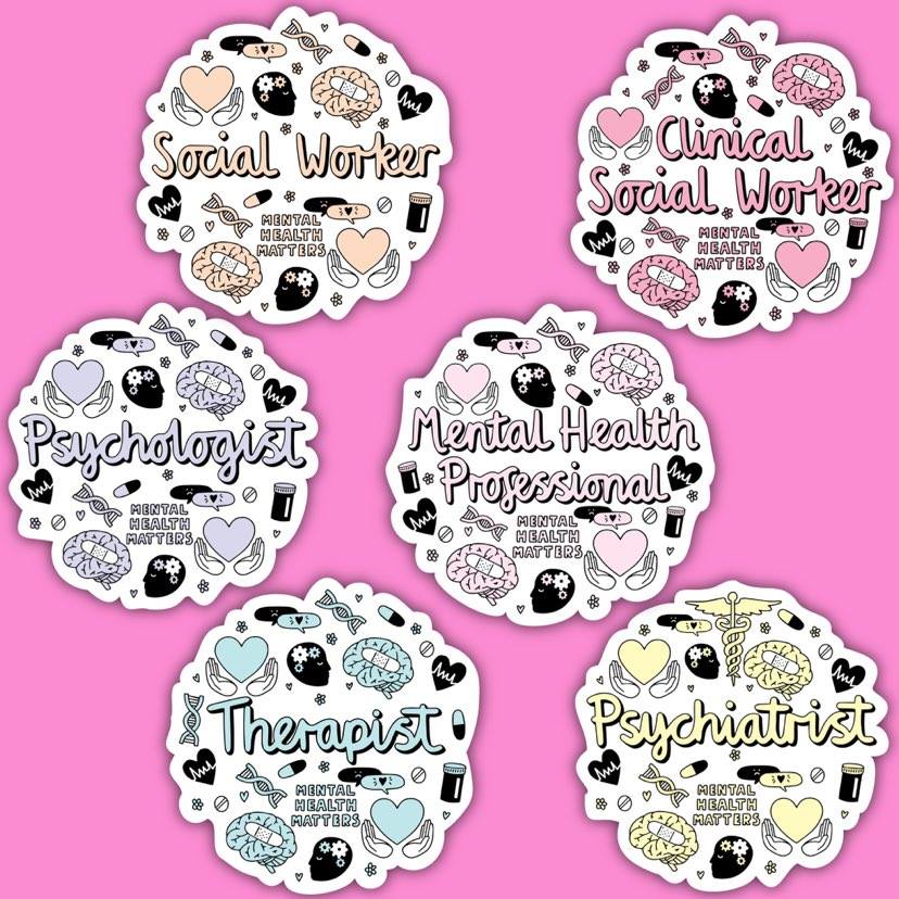 Mental Health Professionals Sticker Pack – Big Moods